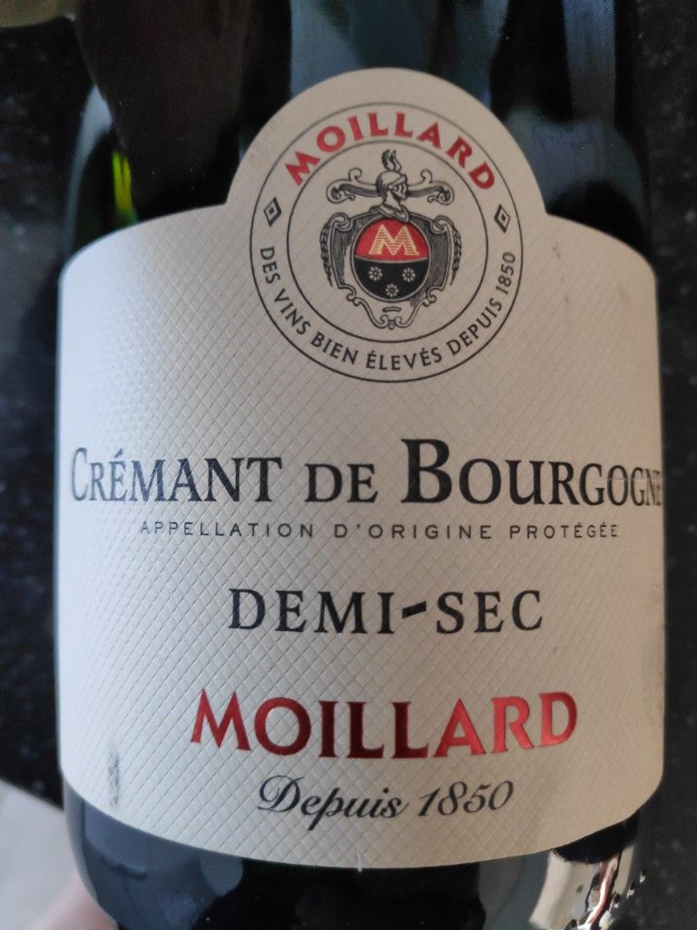 NV Moillard Crémant de Bourgogne Demi-Sec, France, Burgundy, Crémant de ...