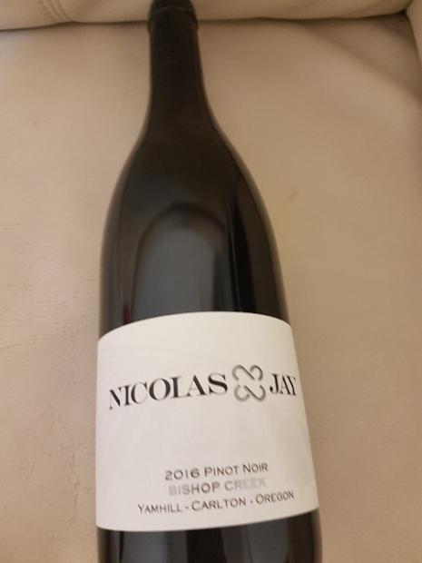 2016 Domaine Nicolas-Jay Pinot Noir Bishop Creek, USA, Oregon ...