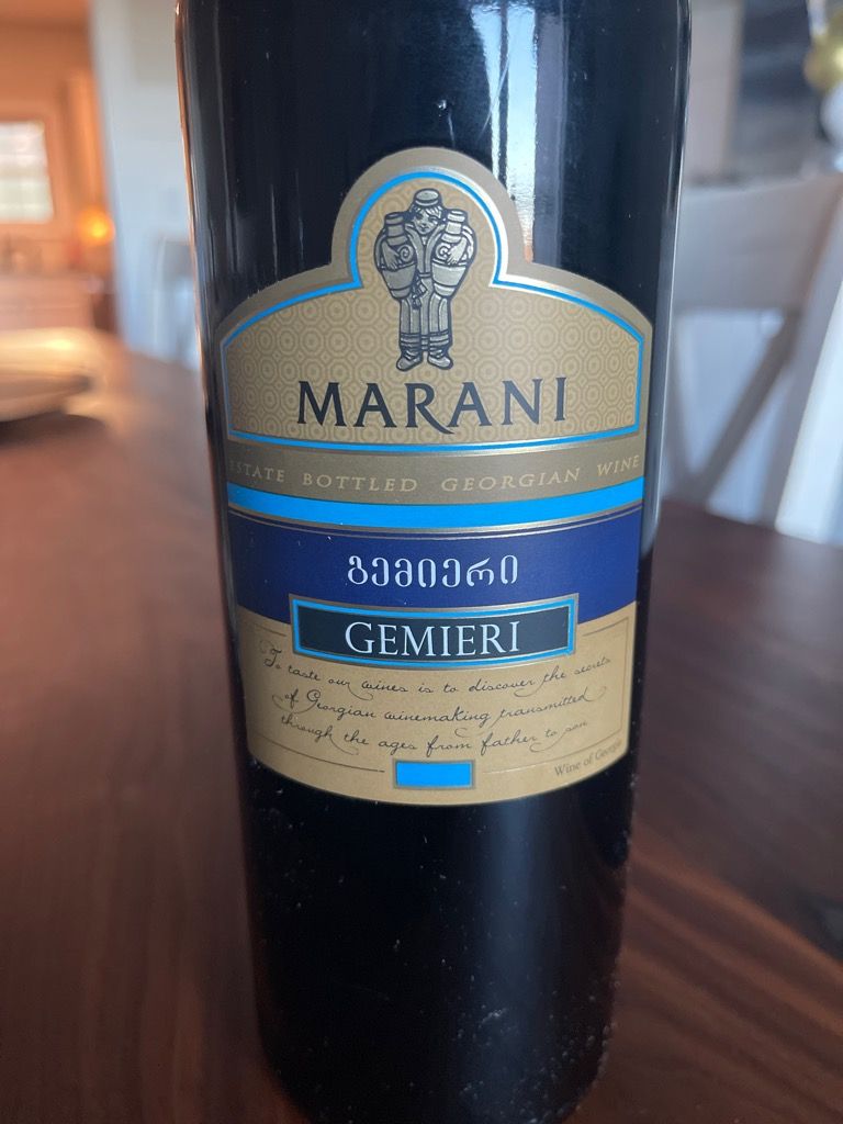 2021 Telavi Wine Cellar Marani Gemieri Red Kakheti, Georgia, Kakheti ...