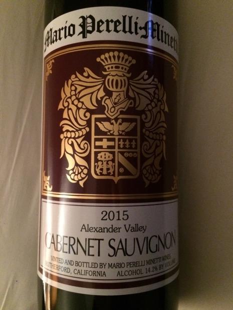 2017 Mario Perelli-Minetti Winery Cabernet Sauvignon, USA, California ...