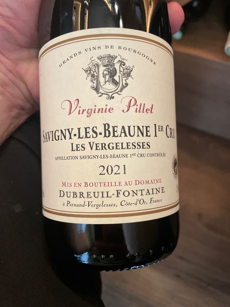 2021 P. Dubreuil-Fontaine Père & Fils Pernand-Vergelesses 1er Cru Virginie Pillet, France ...