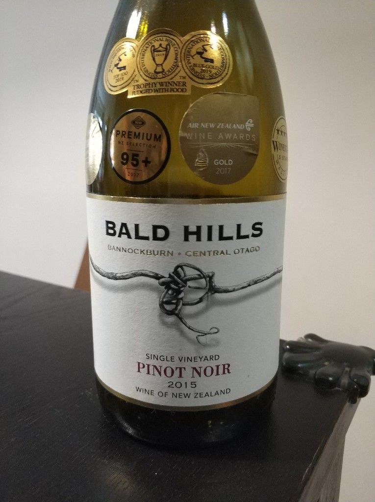 2015 Bald Hills Pinot Noir Single Vineyard, New Zealand, South Island ...