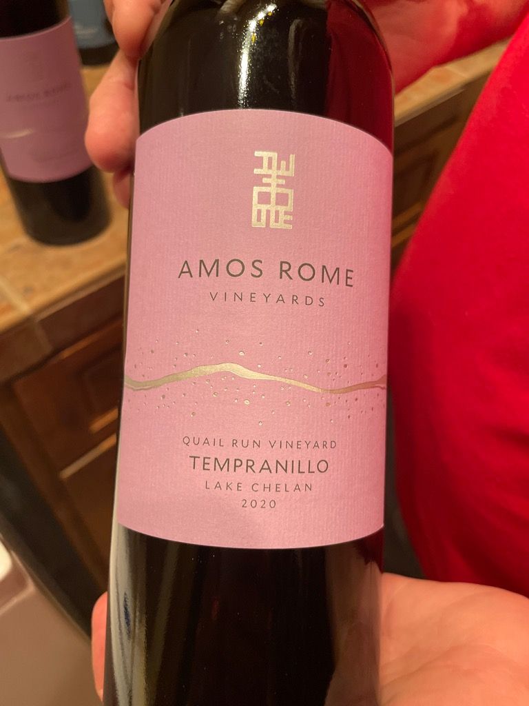 2020 Amos Rome Vineyards Tempranillo, USA, Washington, Columbia Valley ...