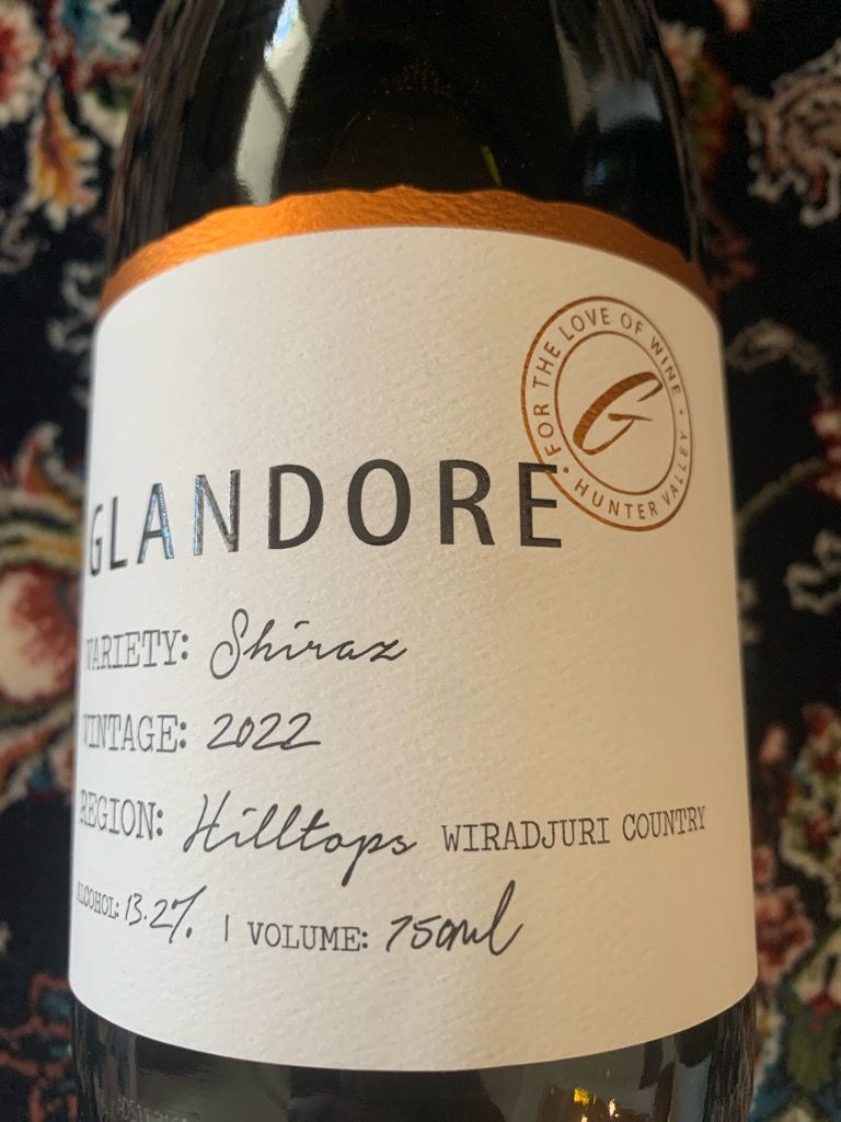 2022 Glandore Estate Wines Shiraz, Australia, New South Wales, Southern ...