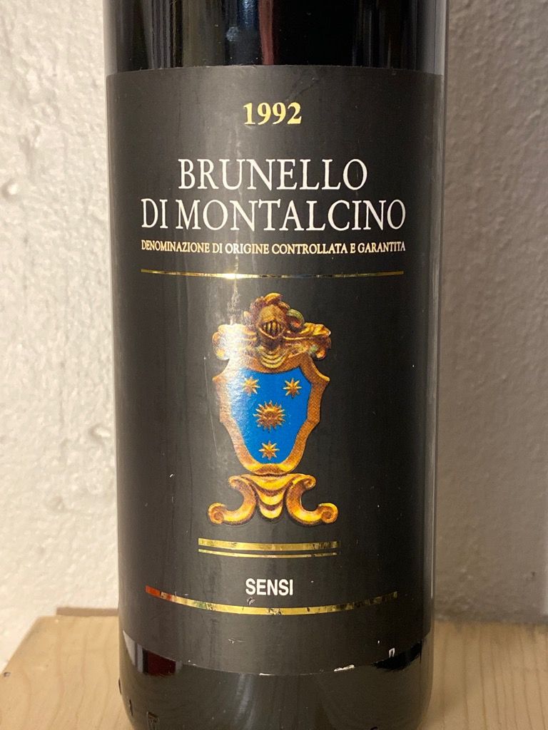 1992 Sensi Brunello di Montalcino, Italy, Tuscany, Montalcino, Brunello ...