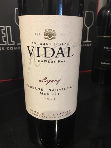 2013 Vidal Estate Legacy Series Cabernet Sauvignon/Merlot, New Zealand ...