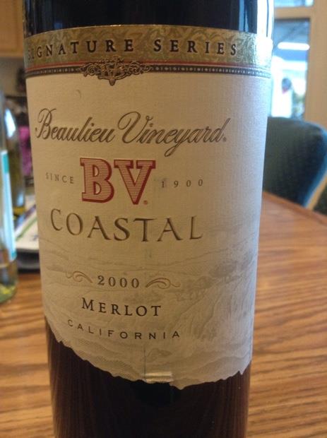 1999 Beaulieu Vineyard Merlot Coastal Signature Series, USA, California ...