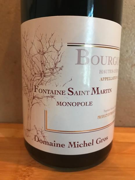 2015 Domaine Michel Gros Bourgogne Hautes-Côtes de Nuits Fontaine St ...