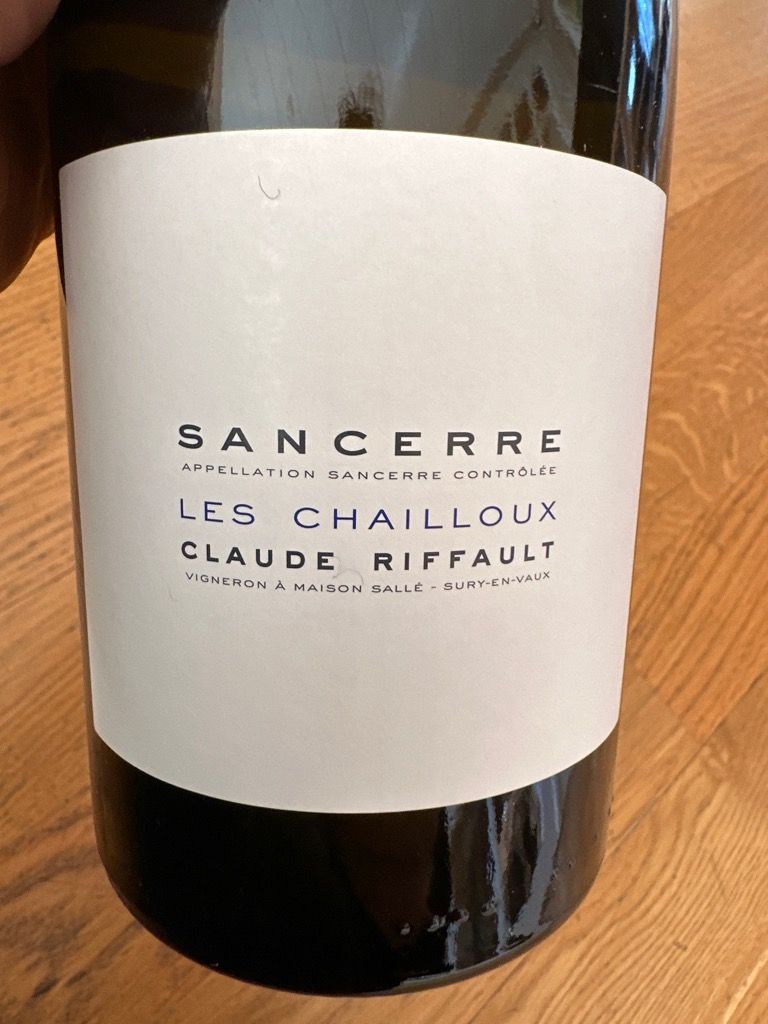 2020 Claude Riffault Sancerre Les Chailloux Silex, France, Loire Valley ...