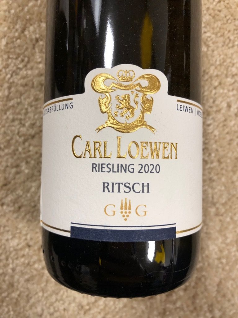 2020 Carl Loewen Thörnicher Ritsch Riesling Großes Gewächs, Germany ...