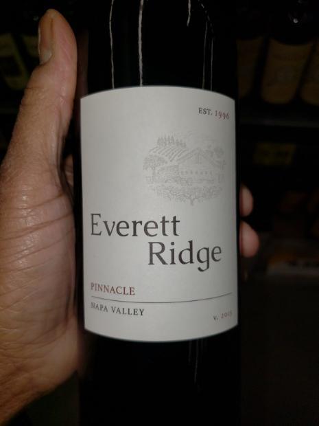 2015 Everett Ridge Pinnacle Red Wine, USA, California, North Coast ...