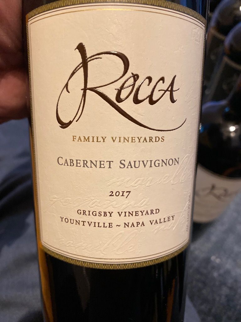 2017 Rocca Family Vineyards Cabernet Sauvignon Grigsby Vineyard, USA ...