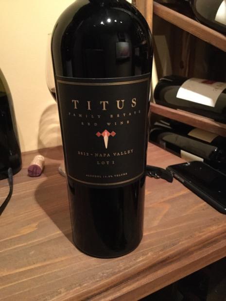 2012 Titus Red Wine Lot 1, USA, California, Napa Valley - CellarTracker
