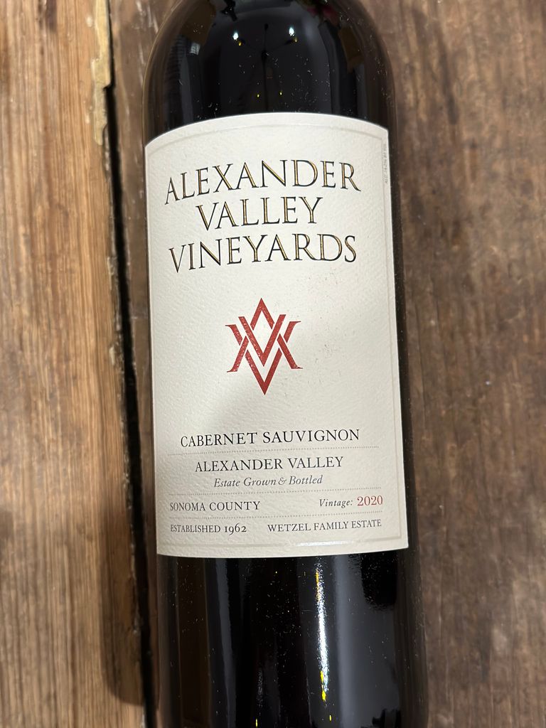 2020 Alexander Valley Vineyards Cabernet Sauvignon, USA, California ...
