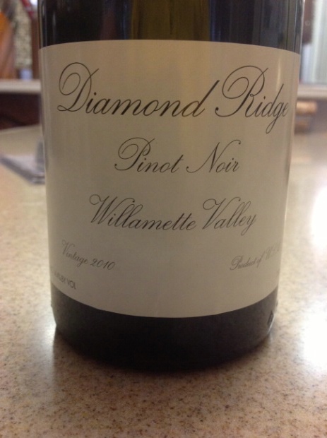 2010 Diamond Ridge Vineyards Pinot Noir, USA, Oregon, Willamette Valley ...