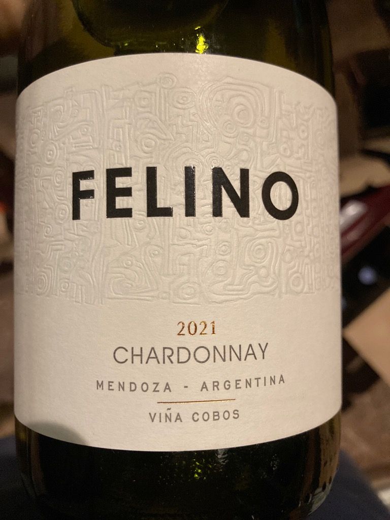 2021 Viña Cobos Chardonnay Felino, Argentina, Mendoza - CellarTracker