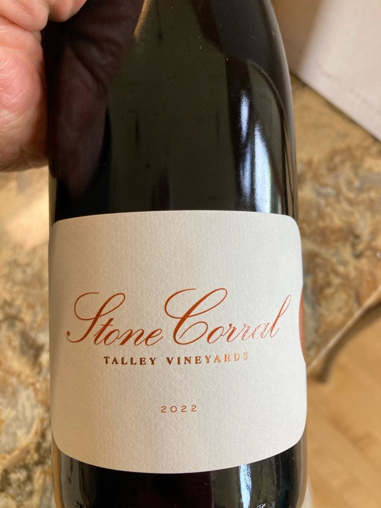 2022 Talley Vineyards Pinot Noir Stone Corral Vineyard, USA, California, Central Coast, Edna ...