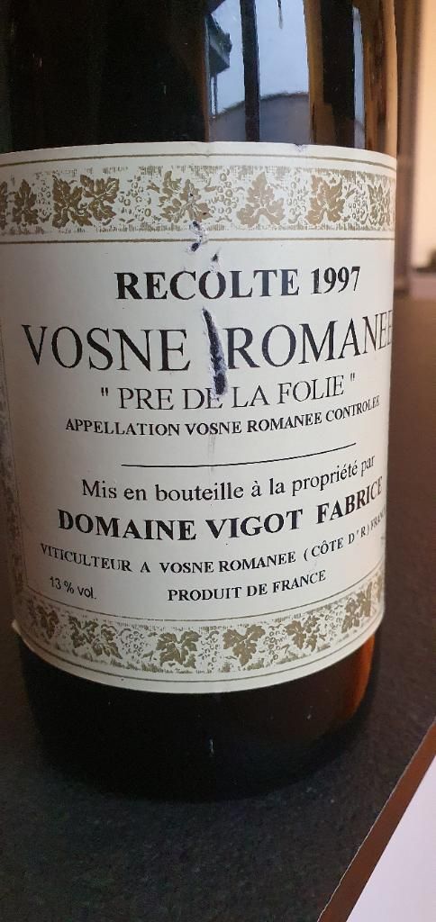 2002 Domaine Vigot Fabrice Vosne-Romanée Le Pre de la Folie, France ...