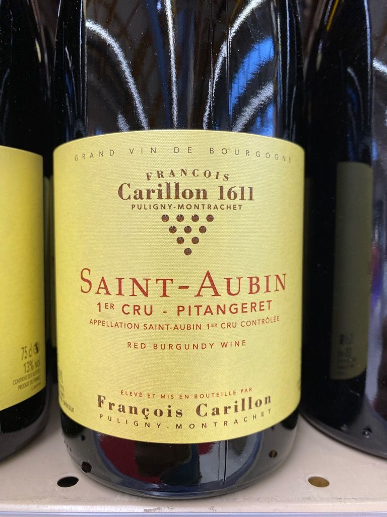 2018 Francois Carillon Saint-Aubin 1er Cru Les Murgers des Dents de ...