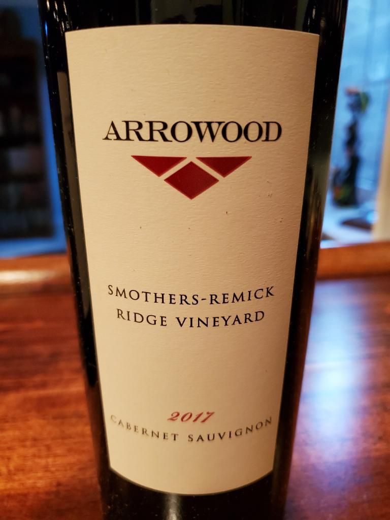 2017 Arrowood Cabernet Sauvignon Smothers-Remick Ridge Vineyards Sonoma ...