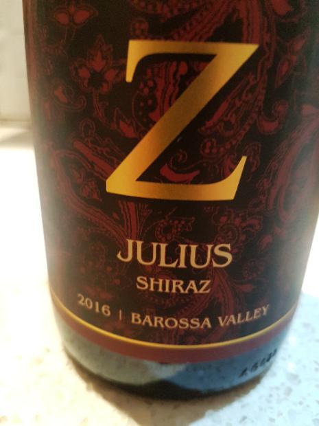 2016 Z wine Shiraz Julius, Australia, South Australia, Barossa, Barossa ...