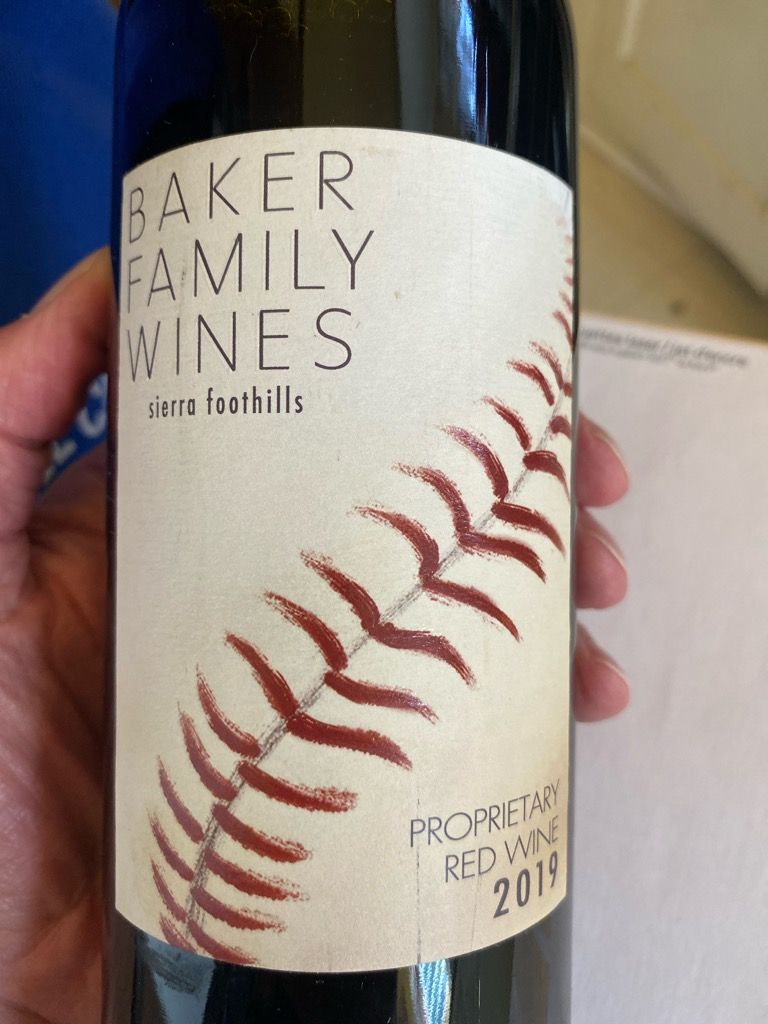 2019 Baker Family Wines Proprietary Red Wine, USA, California, Sierra ...