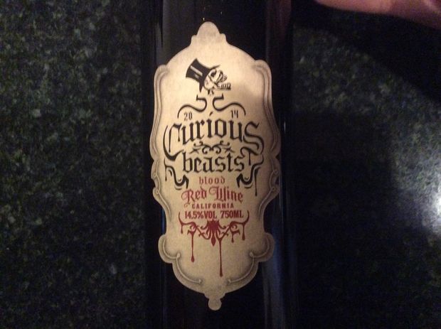 2016 Curious Beasts Wines Blood Red Wine, USA, California - CellarTracker