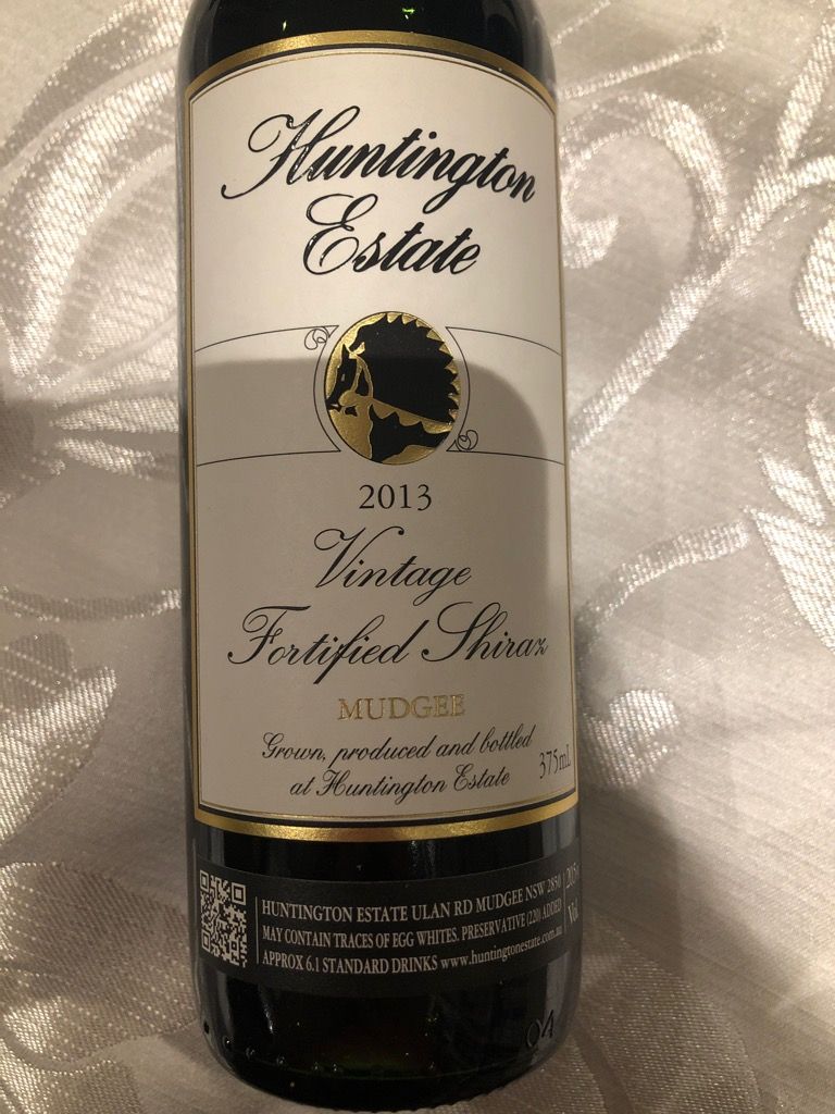 2016 Huntington Estate Shiraz Vintage Fortified, Australia, New South ...