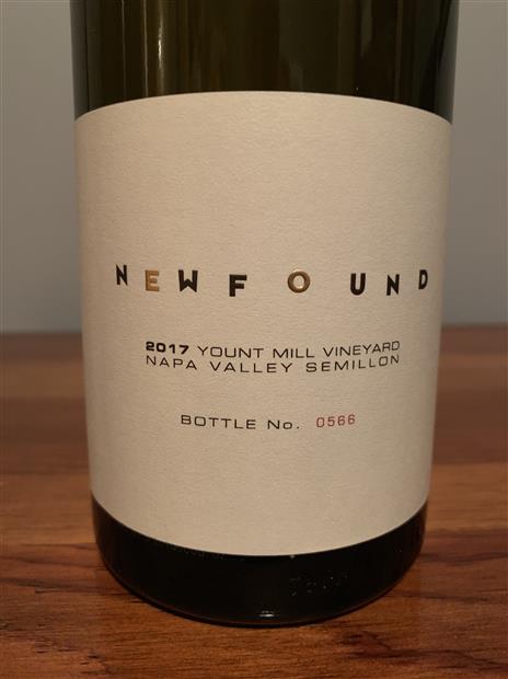 2020 Newfound Wines Sémillon Yount Mill Vineyard, USA, California, Napa ...