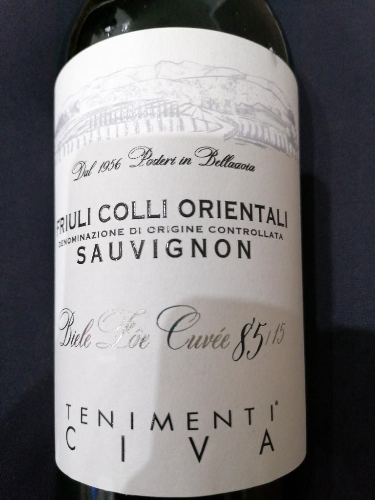 2021 Tenimenti Civa Friuli Colli Orientali Sauvignon Blanc biele zoe cuvée 85/15, Italy, Friuli ...