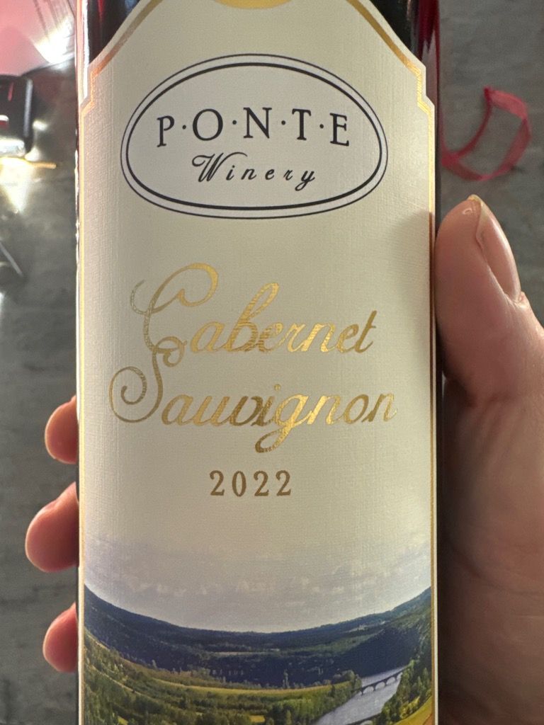 2022 Ponte Winery Cabernet Sauvignon Reserve, USA, California ...
