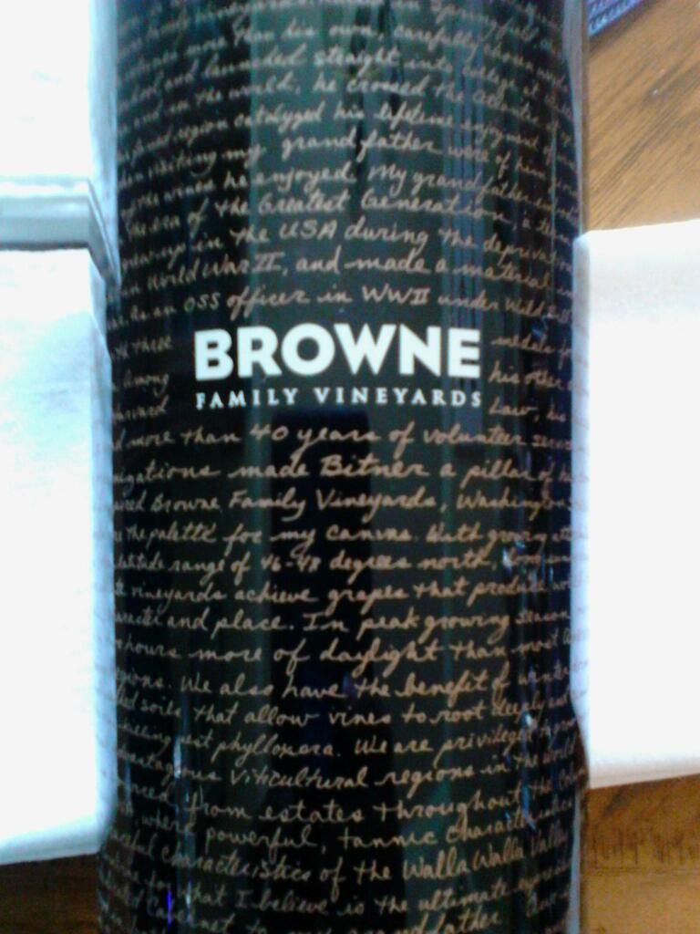 2016 Browne Family Vineyards Cabernet Sauvignon Bitner Estate, USA ...