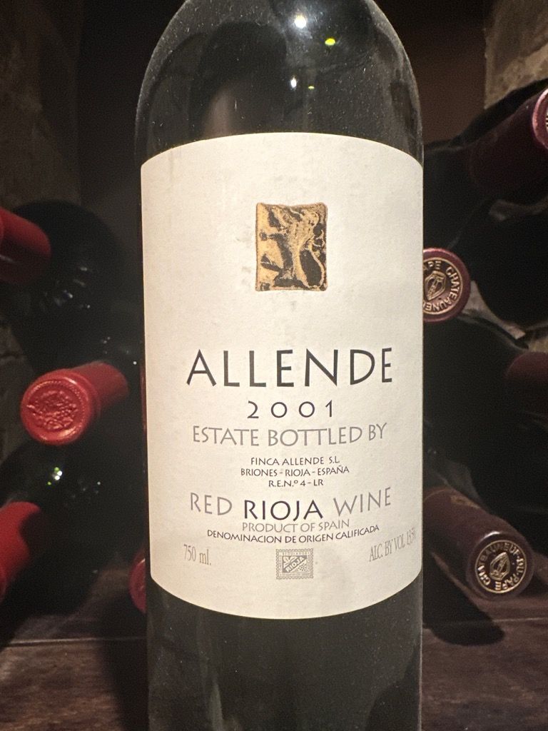 2001 Finca Allende Rioja Allende, Spain, La Rioja, Rioja - CellarTracker
