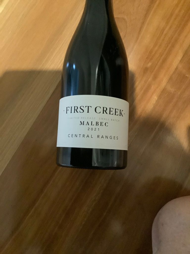 2021 First Creek Wines Malbec Limited Release Small Batch, Australia ...
