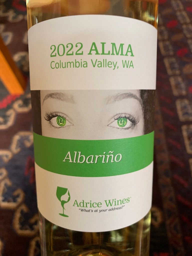 2022 Adrice Wines Albariño Alma, USA, Washington, Columbia Valley ...