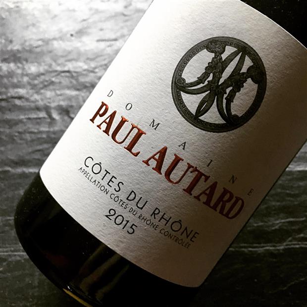 2015 Domaine Paul Autard Côtes du Rhône, France, Rhône, Southern Rhône ...