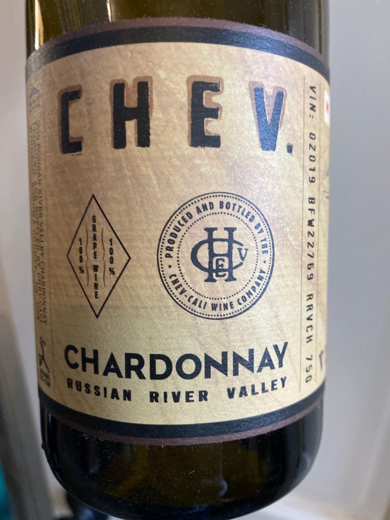 2019 CHEV Chardonnay, USA, California, Sonoma County, Russian River ...