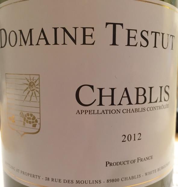 2009 Domaine Testut Chablis, France, Burgundy, Chablis - CellarTracker