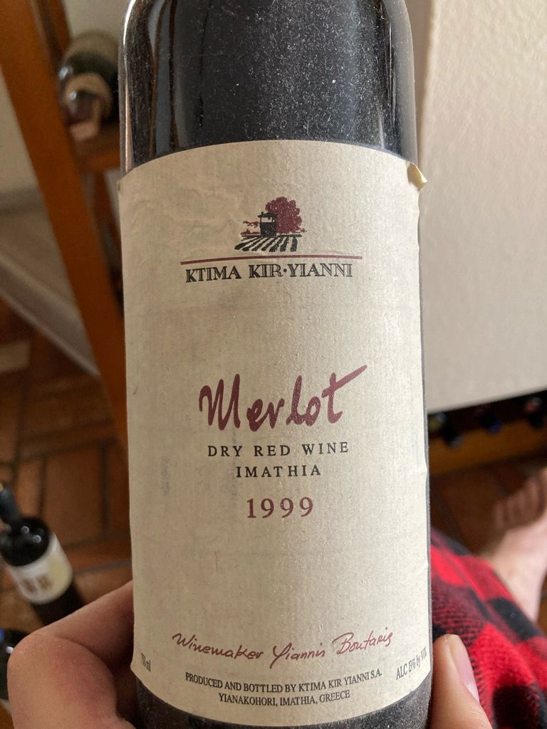 1999 Kir-Yianni Merlot, Greece, Macedonia, Imathia - CellarTracker