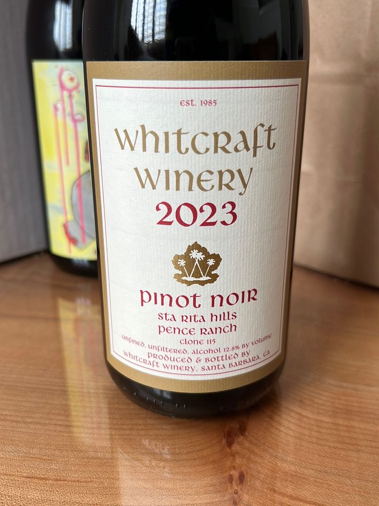 2023 Whitcraft Winery Pinot Noir Clone 115 Pence Ranch, USA, California ...