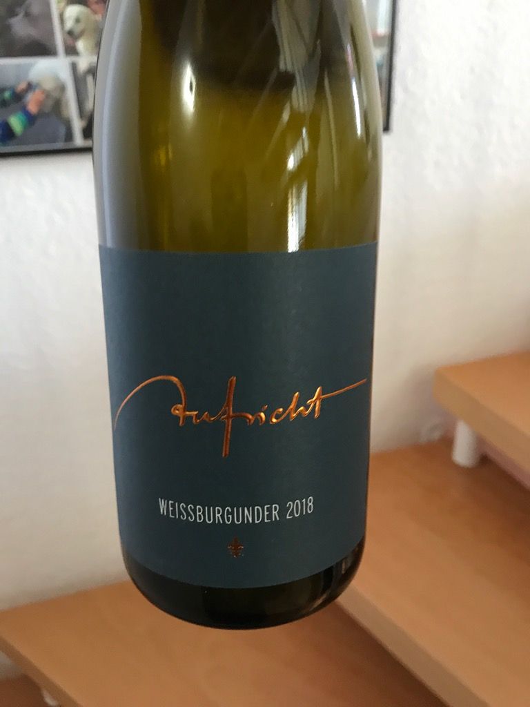 2018 Aufricht Meersburger Sängerhalde Weissburgunder 1 Lilie, Germany ...
