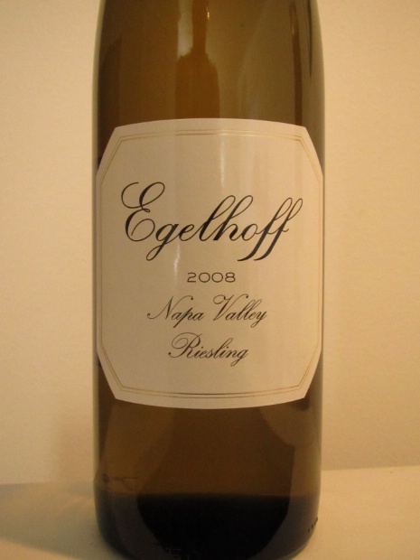 2008 Egelhoff Riesling, USA, California, Napa Valley - CellarTracker