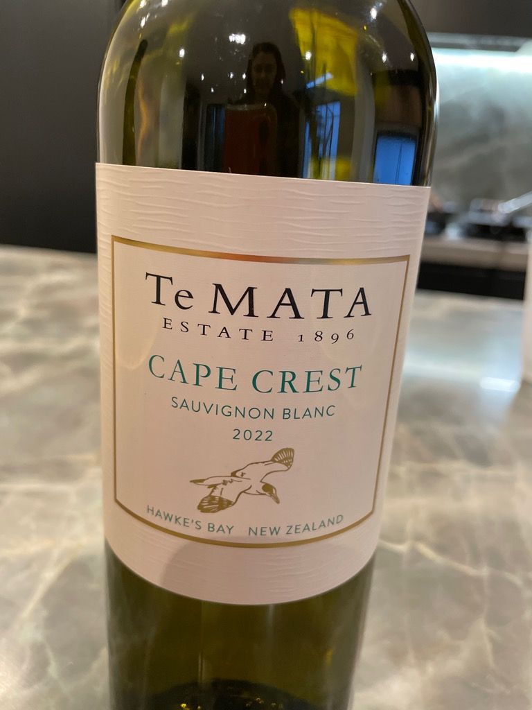 2022 Te Mata Estate Sauvignon Blanc Cape Crest, New Zealand, North ...