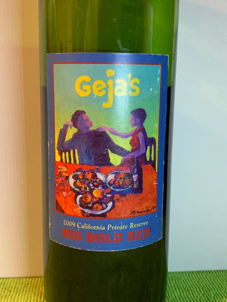 2009 Baya Cellars Geja's Big Bold Red Red Wine, USA, California ...
