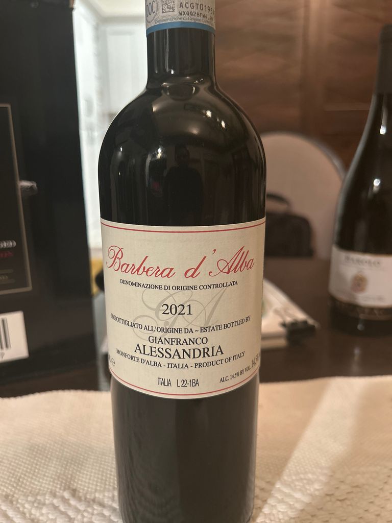 2021 Gianfranco Alessandria Barbera d'Alba, Italy, Piedmont, Alba ...