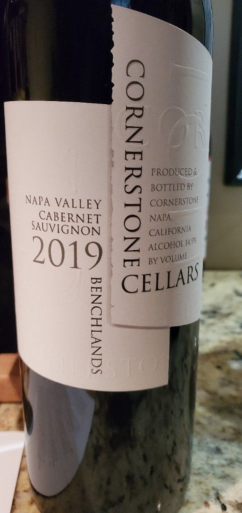 2019 Cornerstone Cellars Cabernet Sauvignon Benchlands Napa Valley, USA ...