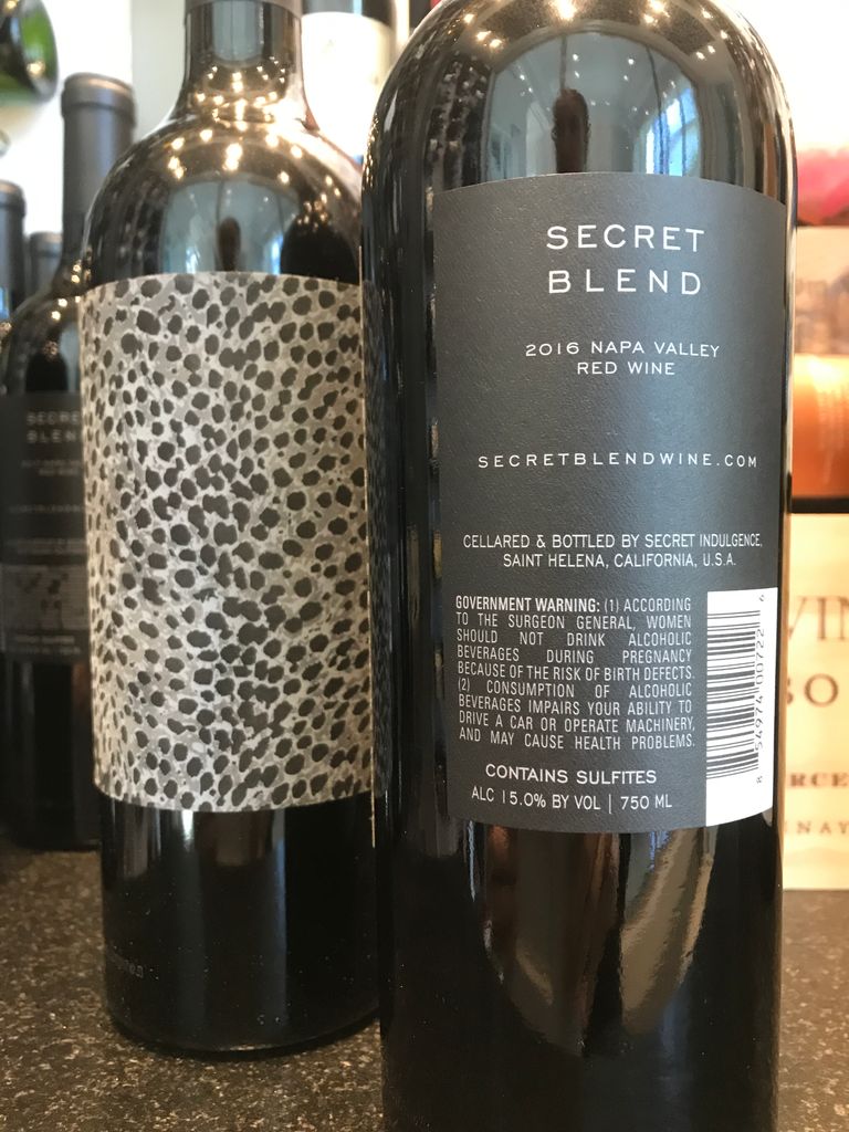 2016 Secret Indulgence Secret Blend, USA, California, Napa Valley ...