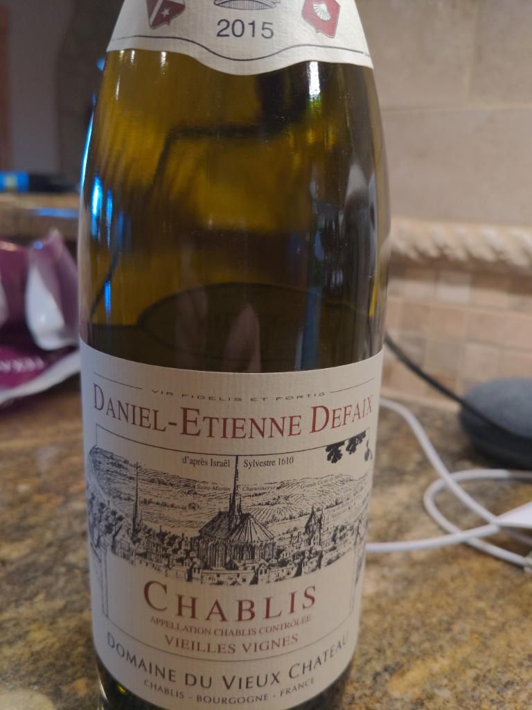 2016 Daniel-Etienne Defaix Chablis Vieilles Vignes du Vieux Chateau ...