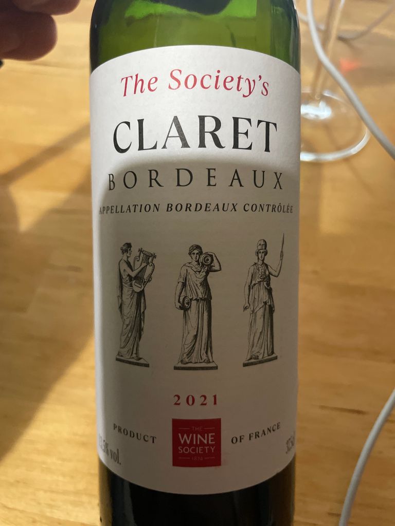 2021 The Wine Society Claret, France, Bordeaux - CellarTracker