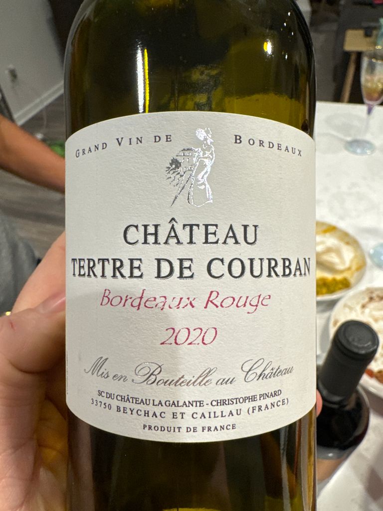 2020 Château Tertre de Courban, France, Bordeaux - CellarTracker